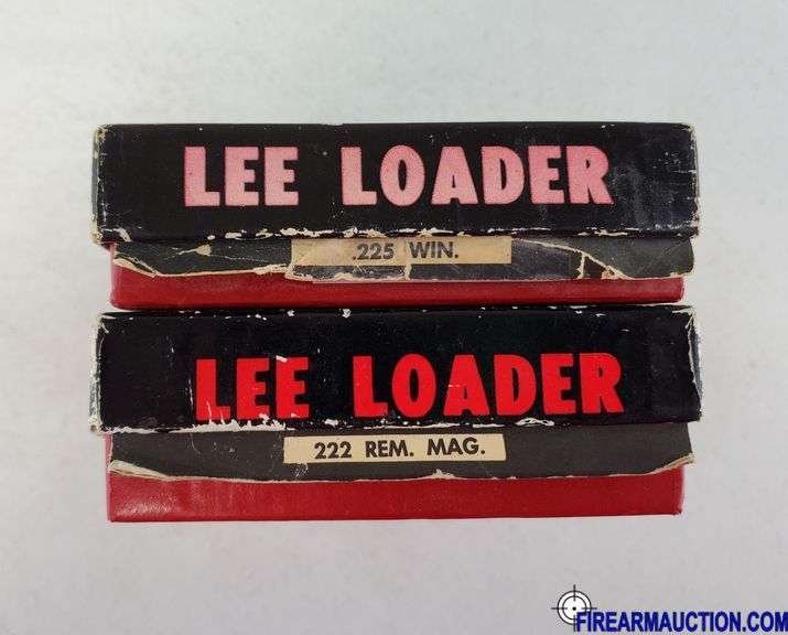 (2) Vintage Lee Loader Reloading Die Kits - 222 Rem Mag & 225 Win - FirearmAuction.com LLC