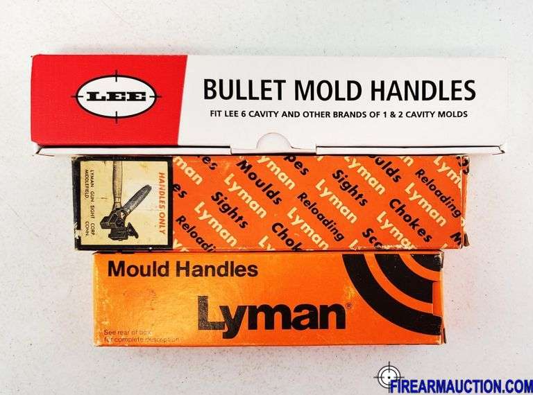(3) Mould Handles - (1) Lyman Large & (1) Lyman Small & (1) Lee Fits 6 ...