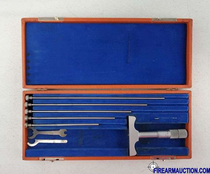 Brown & Sharp Depth Micrometer Set - FirearmAuction.com LLC