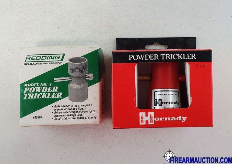 (2) Powder Tricklers - (1) Hornady & (1) Redding Model No. 5 ...
