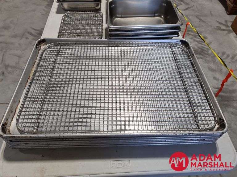 Assorted Steam Pans, Sheet Pans, Wire Cooling Grates - Adam Marshall ...