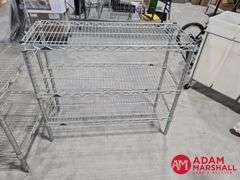 (2) Metro Chrome Shelving Units with Adjustable Shelving - Adam ...