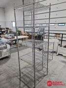 (2) Metro Chrome Shelving Units with Adjustable Shelving - Adam ...