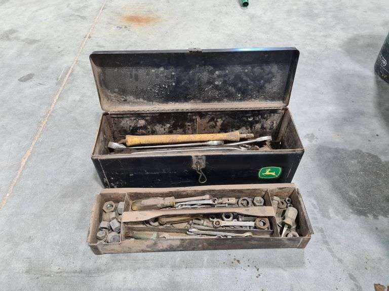 Metal Toolbox with Tools and John Deere Logo - Adam Marshall Land ...