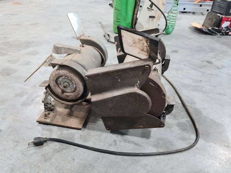 Industrial Bench Grinder with Dual Grinding Wheels - Adam Marshall Land ...