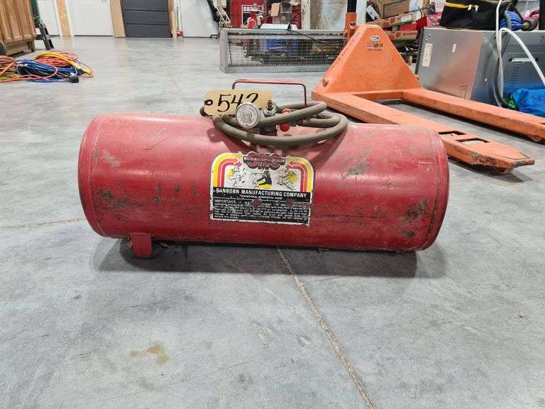 Sanborn Portable Air Tank with Hose and Gauge - Adam Marshall Land ...