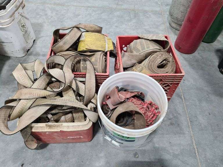 Industrial Cargo Straps in Crates and Bucket - Adam Marshall Land ...