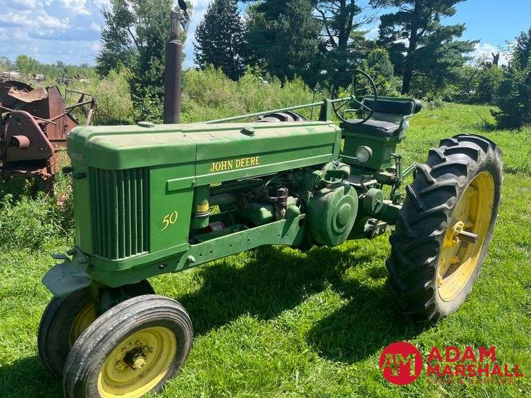 1952 John Deere 50 Tractor - Gasoline - Adam Marshall Land & Auction, LLC