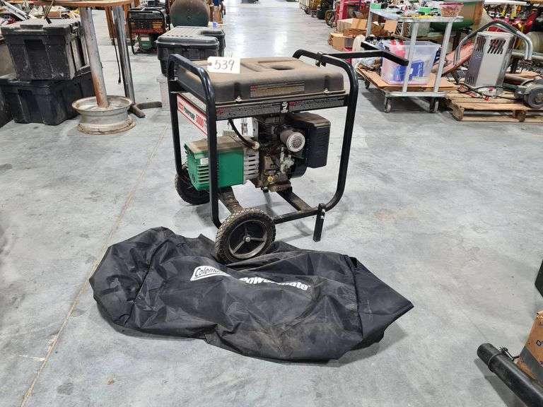 Coleman Powermate 5000W Generator 10 HP with Cover - Adam Marshall Land ...