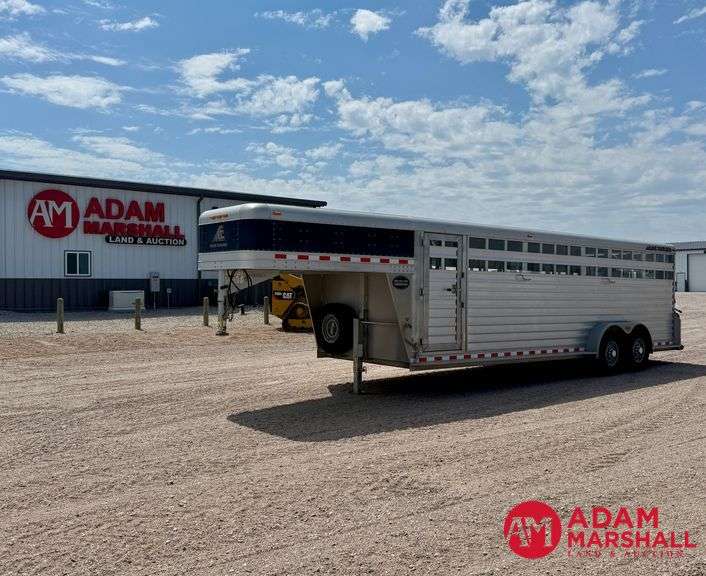 2013 Elite Aluminum Stock Trailer - 24FT - Adam Marshall Land & Auction ...