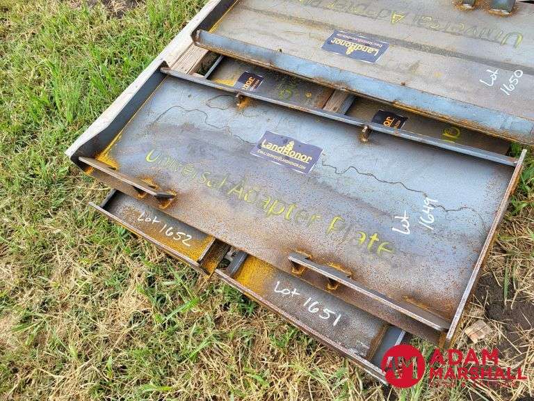 Unused Land Honor Quick Attach Plate for Skid Steer - Adam Marshall Land & Auction, LLC