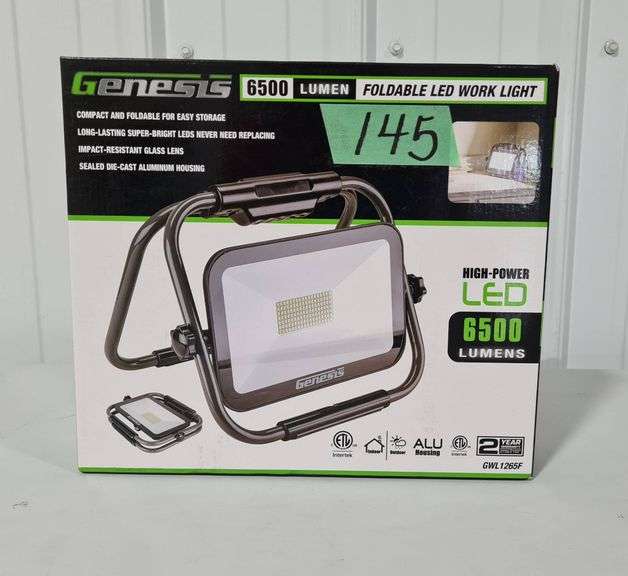 NEW Genesis 6500-Lumen Foldable LED Work Light - Adam Marshall Land ...