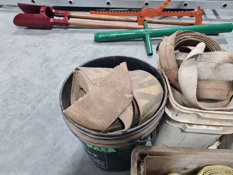 Straps, Chains, and Industrial Tools in Buckets - Adam Marshall Land ...