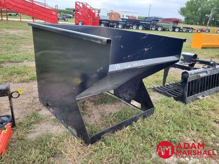 Hopper Skid Steer Attachment - Adam Marshall Land & Auction, LLC
