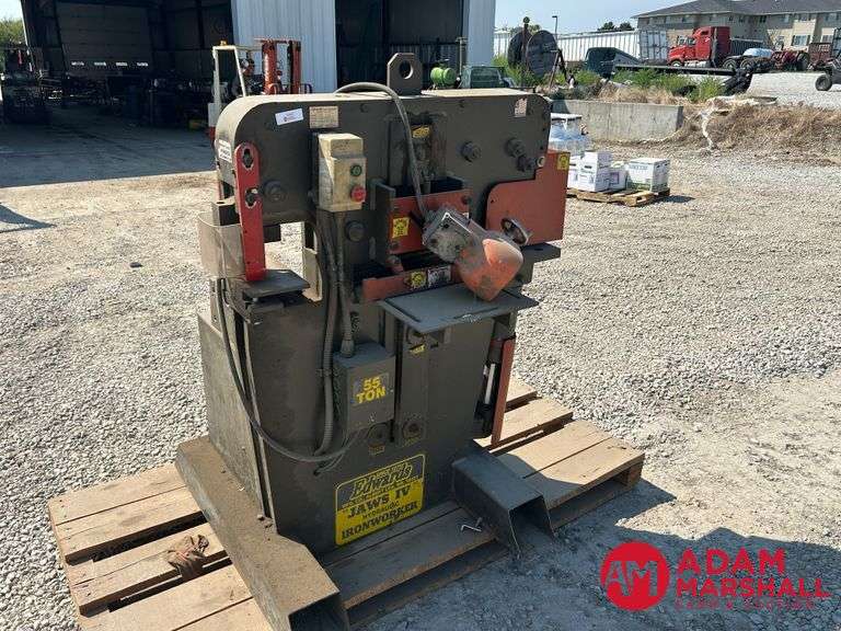 Edwards 55 Ton Hydraulic Iron Worker Jaws IV - Adam Marshall Land ...