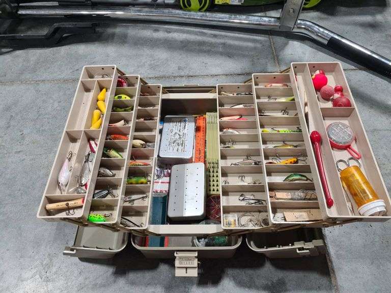 Fully Equipped Fishing Tackle Box with Lures and Accessories - Adam ...