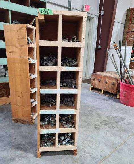 Wooden Storage Shelf With Electrical Fittings - Adam Marshall Land ...