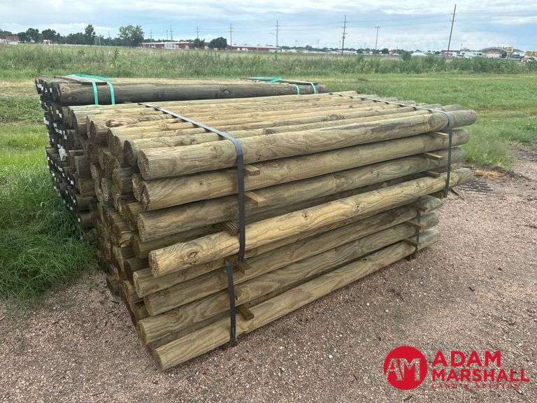 (160) Southern Yellow Pine Copper Treated Post - Adam Marshall Land ...