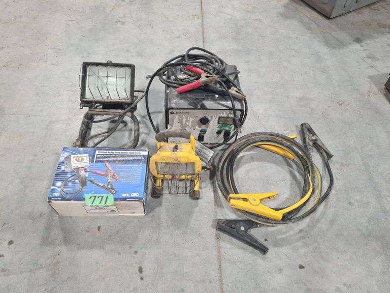 Battery Load Tester with Cables and Work Lights - Adam Marshall Land ...