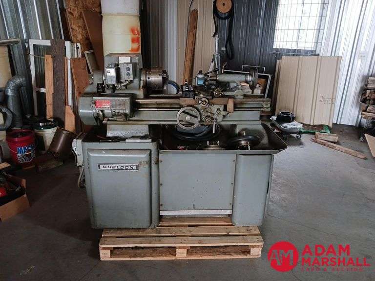 Sheldon Machine Co. Lathe Model WS-46-P with Motor and Controls, 3 ...