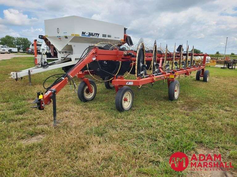 2016 H&S 1460 14-Wheel Hay Rake - Adam Marshall Land & Auction, LLC