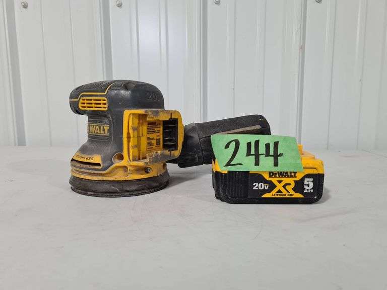 DeWalt DCW210 20V Orbital Palm Sander with 5.0Ah Battery - Adam ...