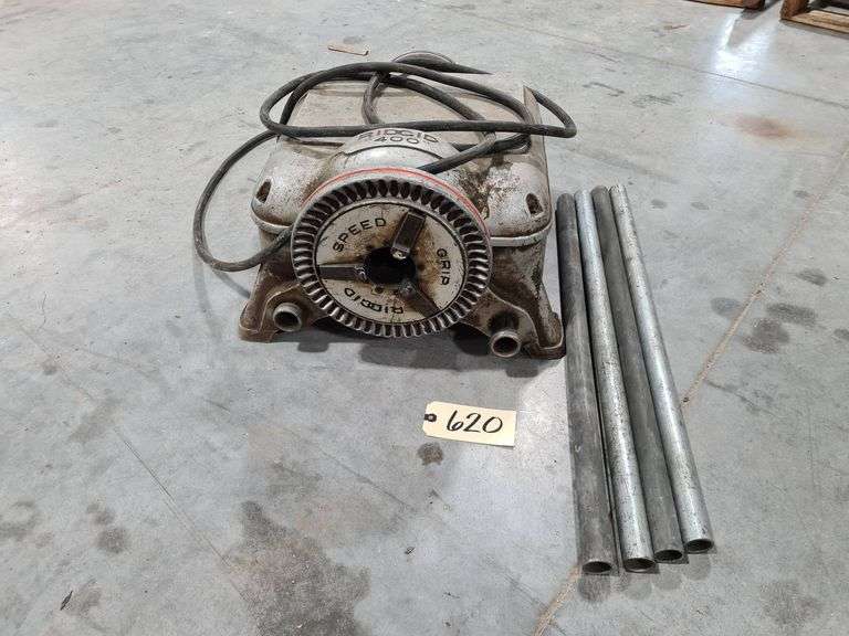 Ridgid Model 400A Pipe Threading Machine With Accessories - Adam ...