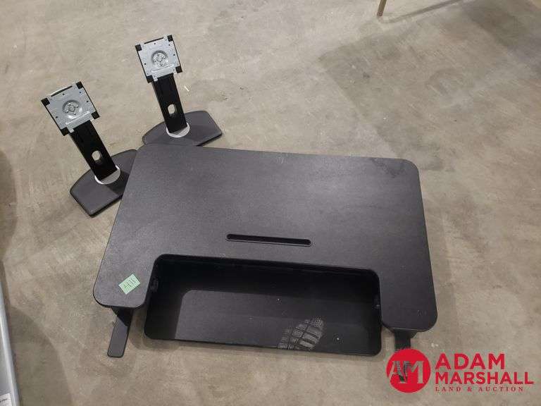 Adjustable Standing Desk & (2) Monitor Stands - Adam Marshall Land ...