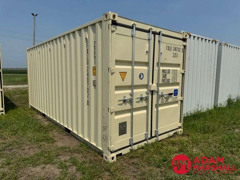 One Trip Shipping Container - 20FT - Adam Marshall Land & Auction, LLC