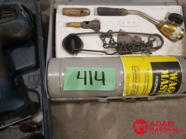 Propane Torch Kit & Bosch Drill Set - Adam Marshall Land & Auction, LLC