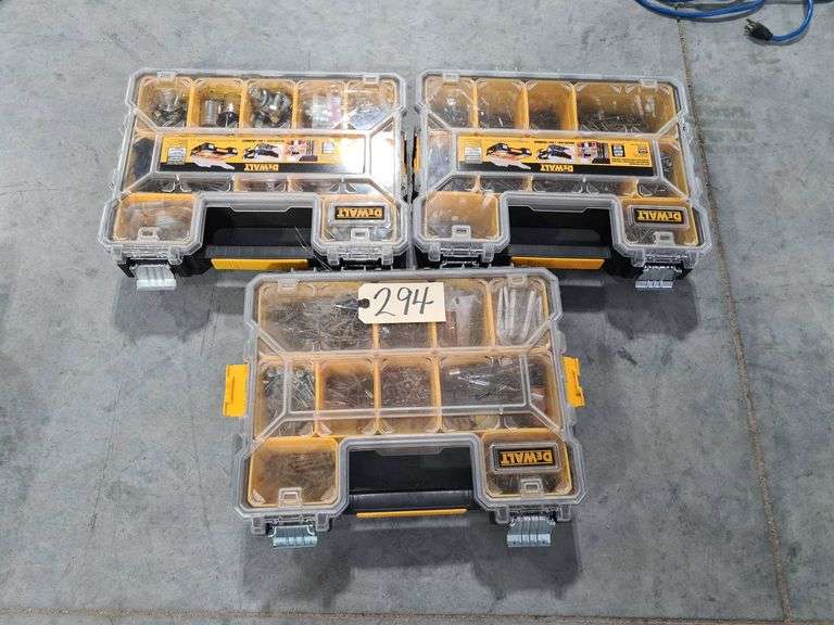 DeWalt Organizer Cases with Assorted Hardware - Adam Marshall Land ...