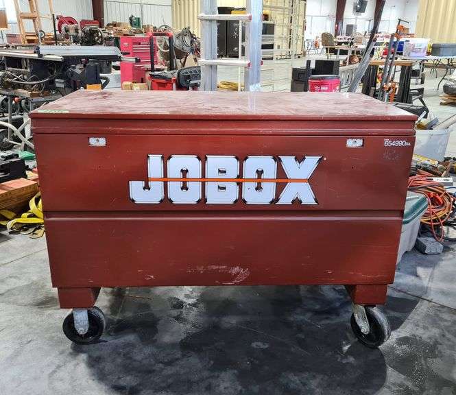 Jobox Rolling Steel Tool Chest with Locking Lid - Adam Marshall Land ...