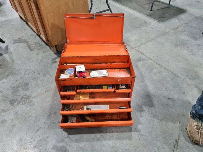 Caterpillar Service Tool Orange Metal Tool Chest - Adam Marshall Land ...
