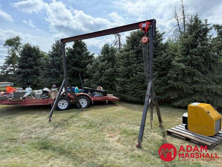 Shopbuilt Overhead Hoist w/ Olympia 3T Hoist - Adam Marshall Land ...