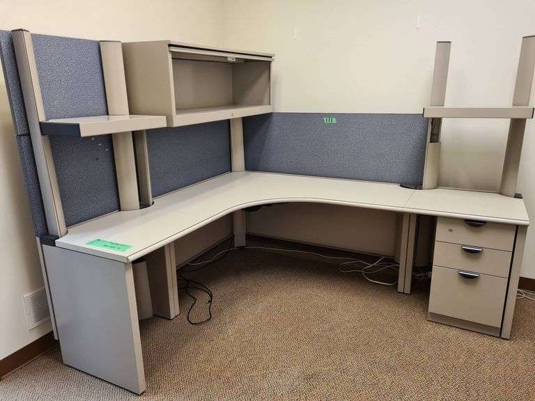 Steelcase Corner Workstation Desk with Storage - Adam Marshall Land ...