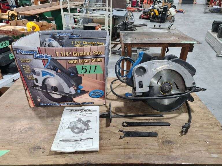Power Glide 7 1/4 Inch Circular Saw With Laser Guide - Adam Marshall ...
