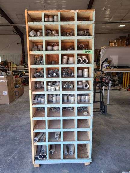 Wooden Bin Organizer with Metal & PVC Fittings - Adam Marshall Land ...