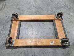 Folding Workbench and Two Carpeted Wooden Dollies - Adam Marshall Land ...