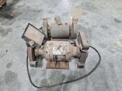 Industrial Bench Grinder with Dual Grinding Wheels - Adam Marshall Land ...