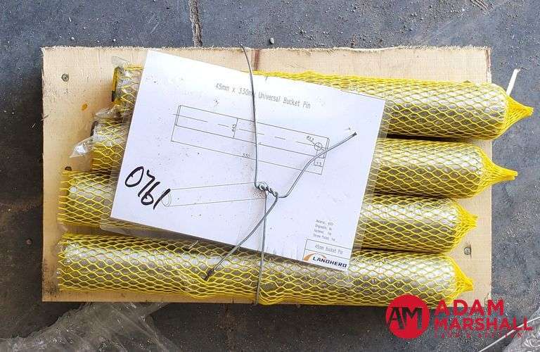(4) Unused Land Hero 45 MM X 330 MM Universal Bucket Pins - Adam ...