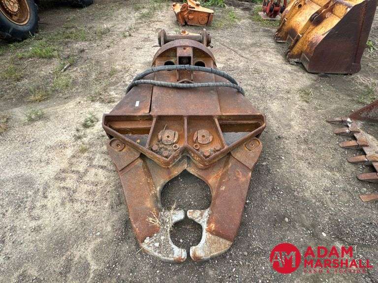 Excavator Concrete Crusher - Adam Marshall Land & Auction, LLC