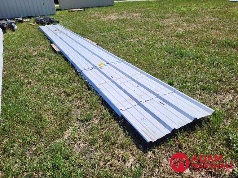 (19) Pieces of Sheet Metal for Metal Building - Adam Marshall Land ...