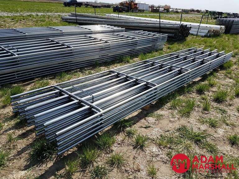 New 20 ft. continuous fence panels, 6 bar, (#2 Pipe) sold 10 x bid ...