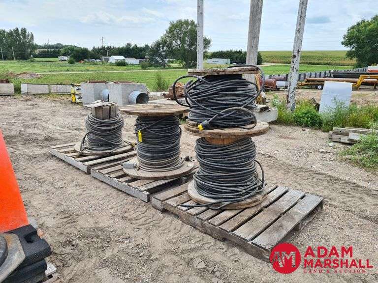 (4) Spools Electrical Cord. Various Sizes and Lengths - Adam Marshall ...