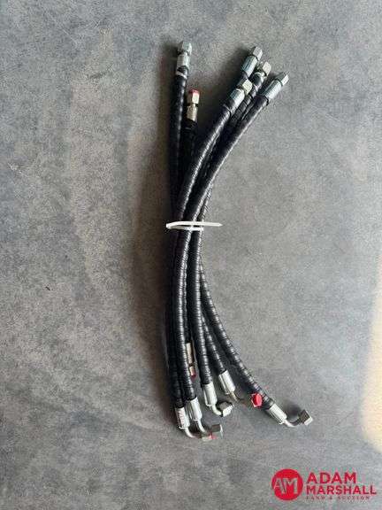 (5) Mini Excavator Hydraulic Hoses - Adam Marshall Land & Auction, LLC