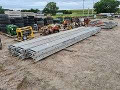 (2) Werner Task-Master Aluminum Stages, Model 2520, 20 Ft Length ...
