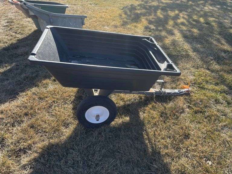 Two-Wheel Poly Dump Cart with Metal Frame - Adam Marshall Land ...