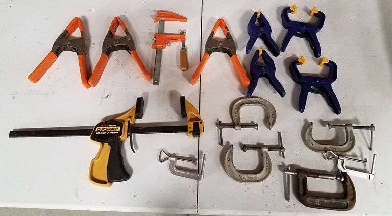 Adjustable Clamps and Hand Clamps Set - Adam Marshall Land & Auction, LLC