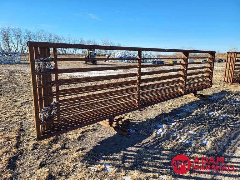 6 - 24FT. Free Standing Panels, Sold 6 X Bid - Adam Marshall Land ...