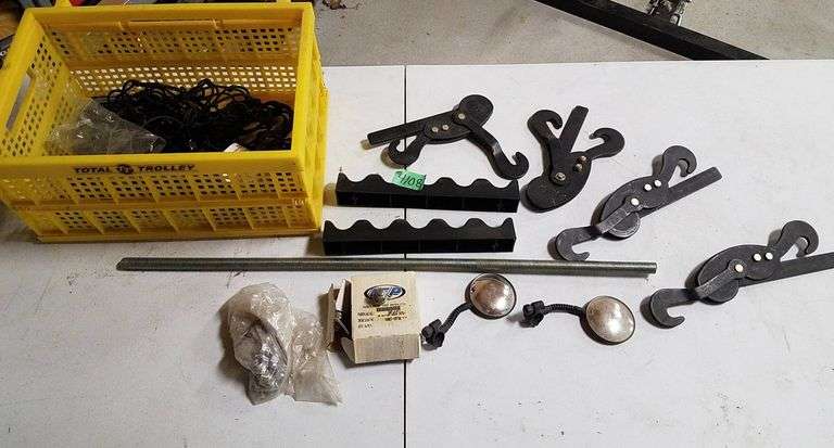 Hardware Items Including Hooks, Brackets, and Industrial Components ...